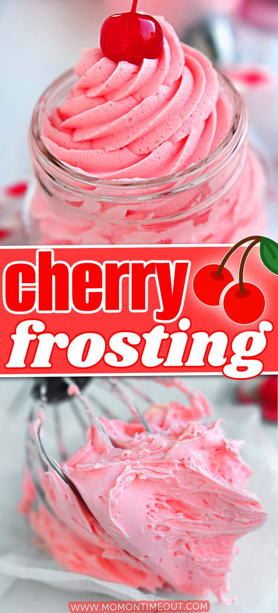 Maraschino Cherry Frosting - Mom On Timeout