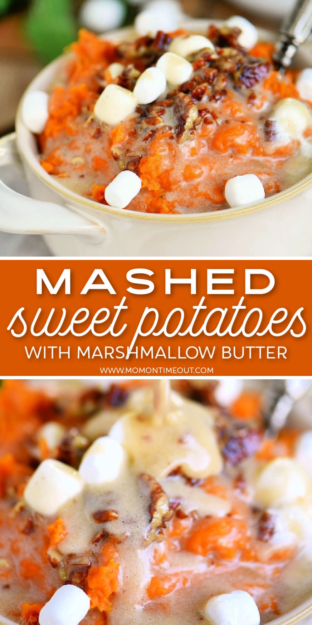 Mashed Sweet Potatoes with Marshmallow Butter - Mom On Timeout