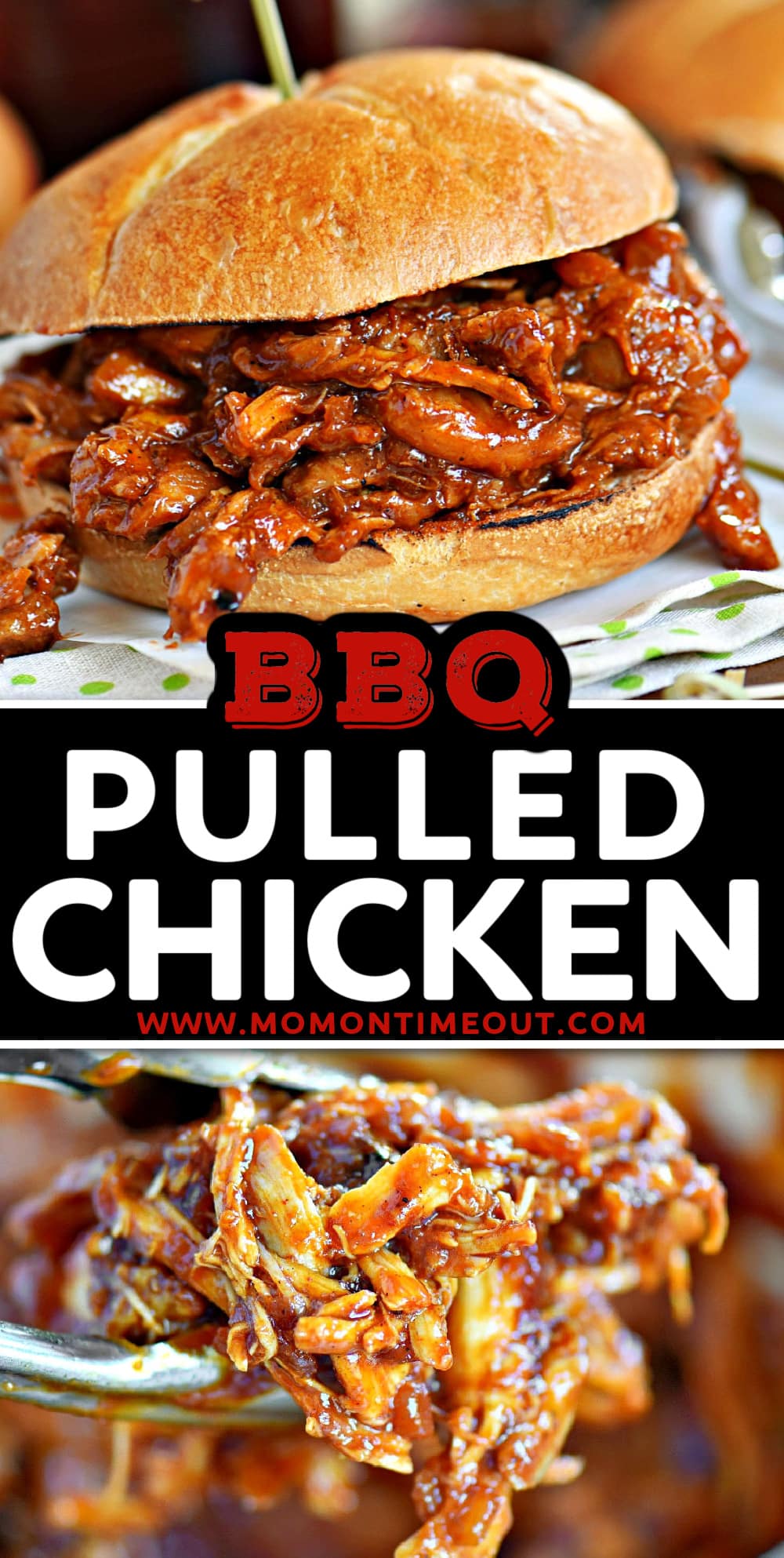 BBQ Pulled Chicken Recipe - Mom On Timeout
