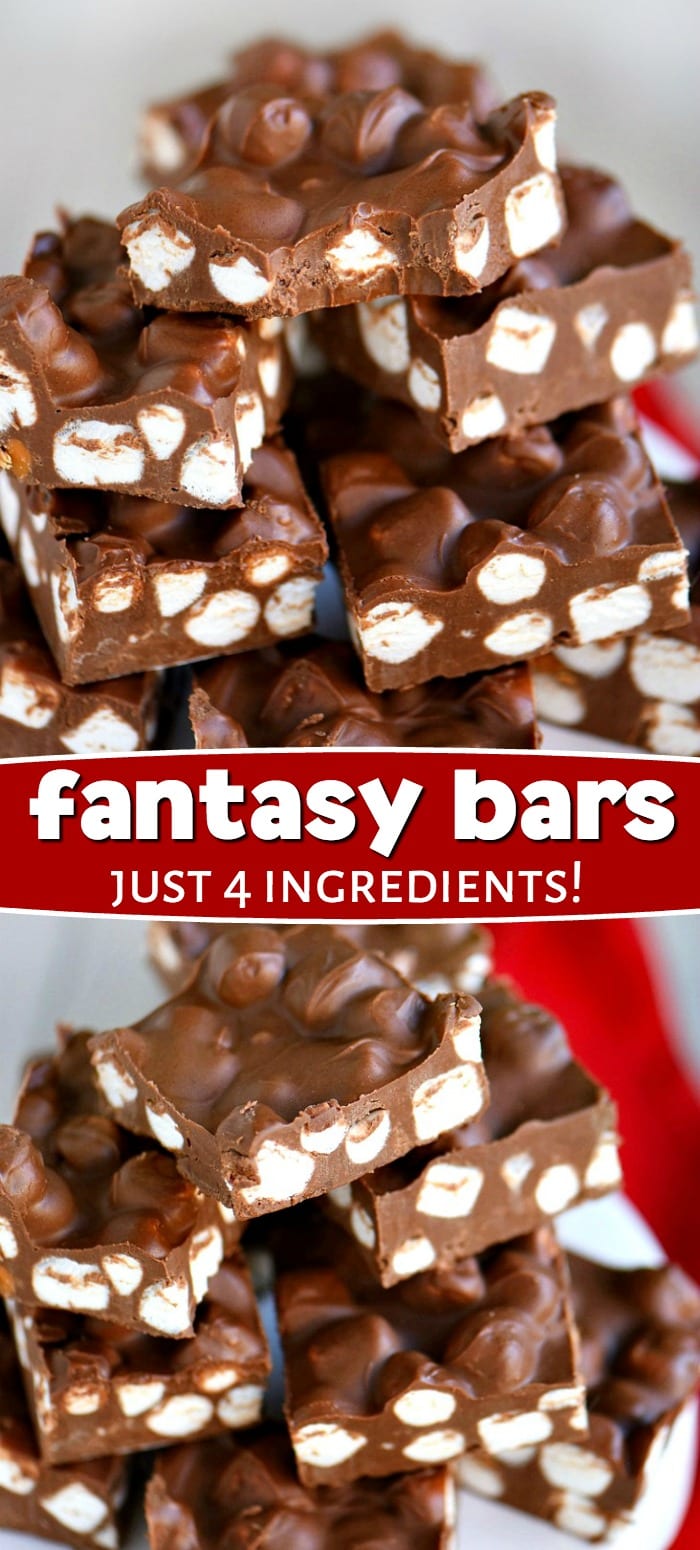 5 Minute Fantasy Bars - Just 4 Ingredients! - Mom On Timeout