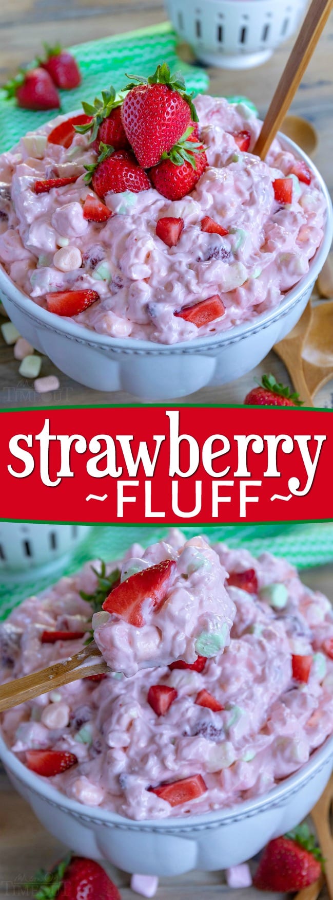 Easy Strawberry Fluff - A Delicious One Bowl Dessert - Mom On Timeout