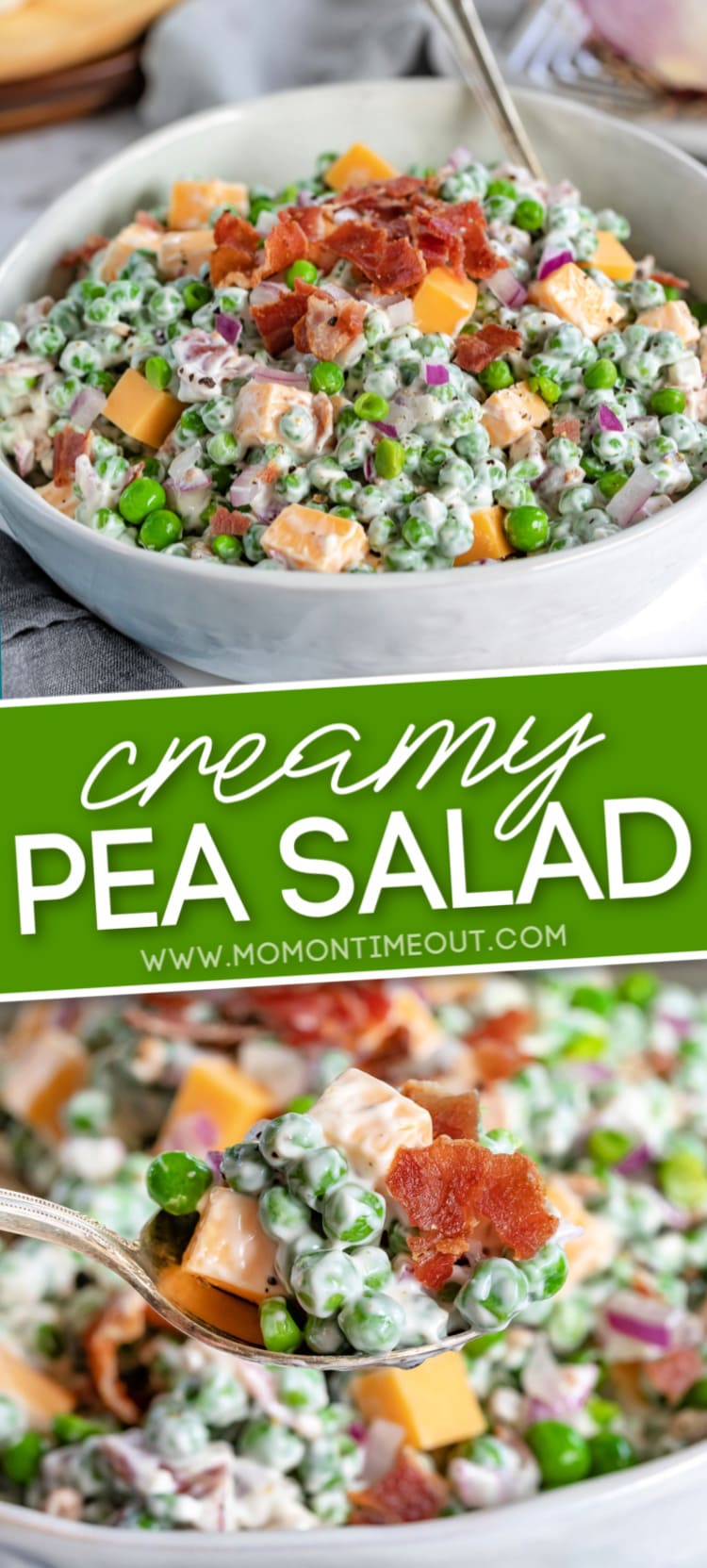 The BEST Pea Salad - Easy & Delicious! | Mom On Timeout