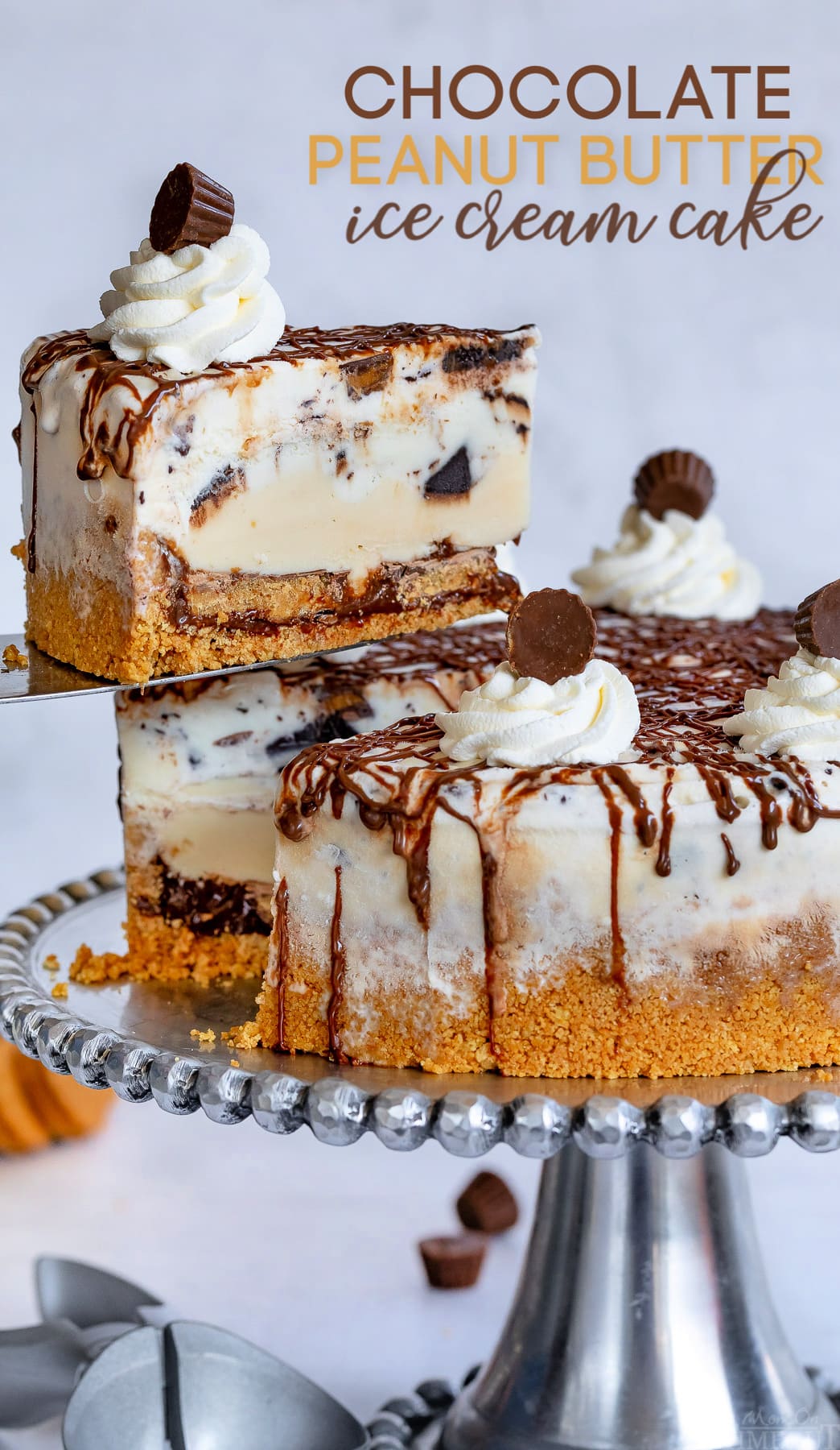 Chocolate Peanut Butter Ice Cream Cake - Mom On Timeout