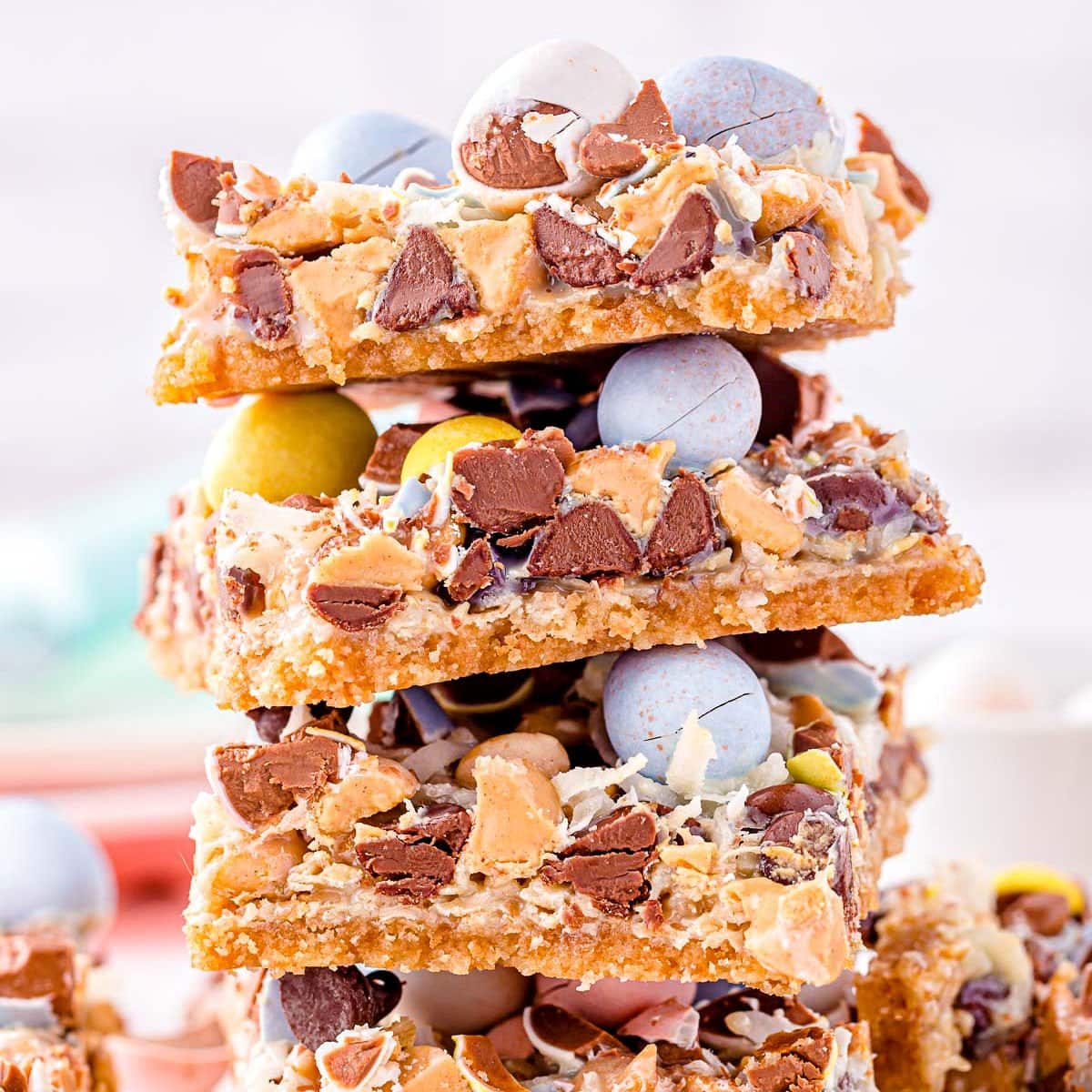 Easter Magic Cookie Bars | 7 Layer Bars - Mom On Timeout