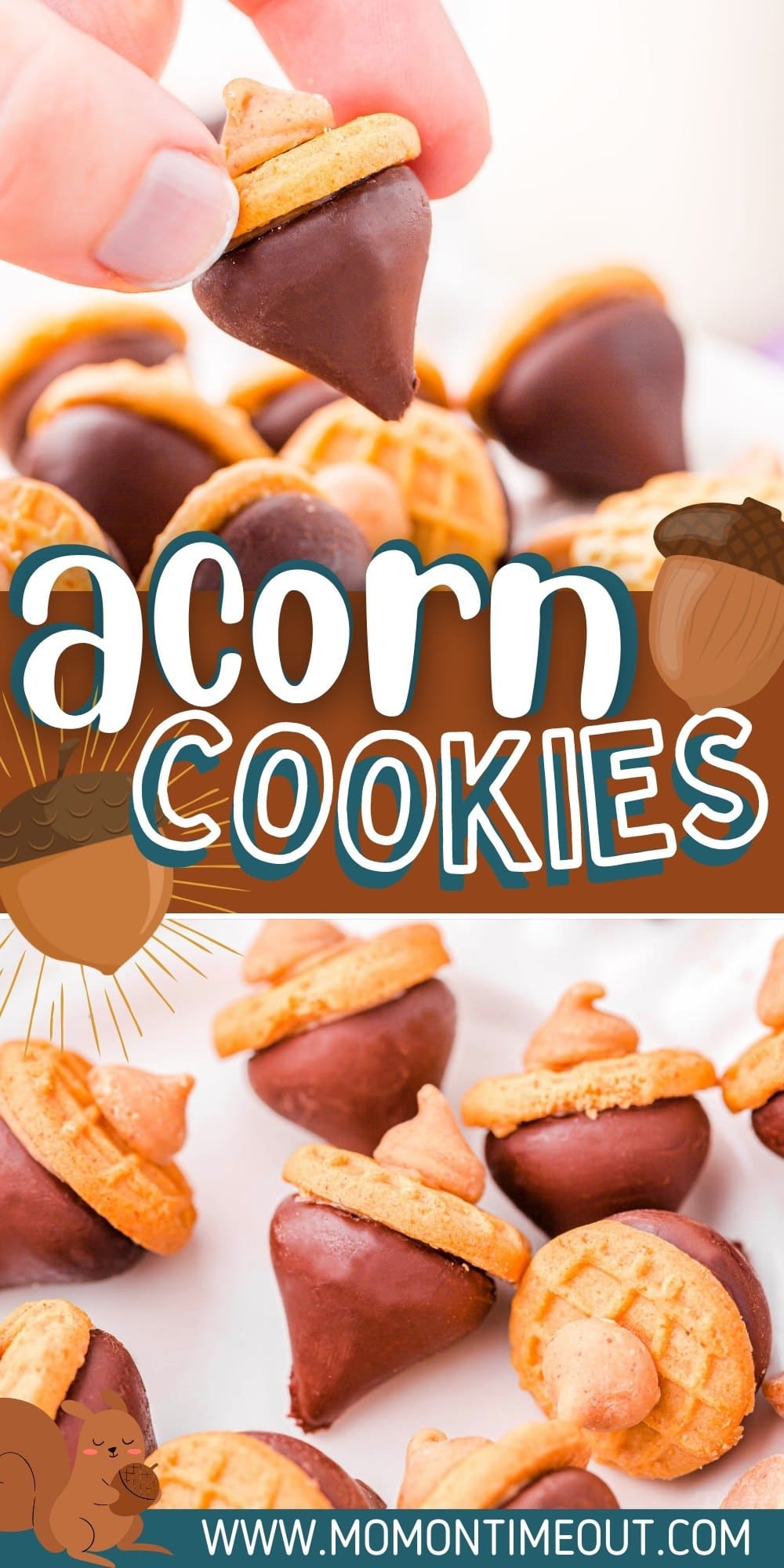 Acorn Cookies (Just 3 Ingredients!) - Mom On Timeout