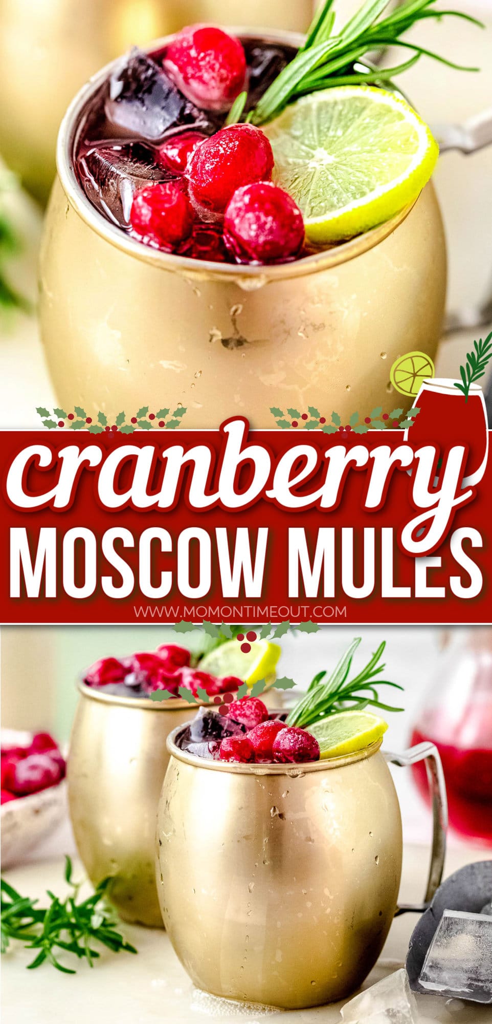 Cranberry Moscow Mule - Mom On Timeout