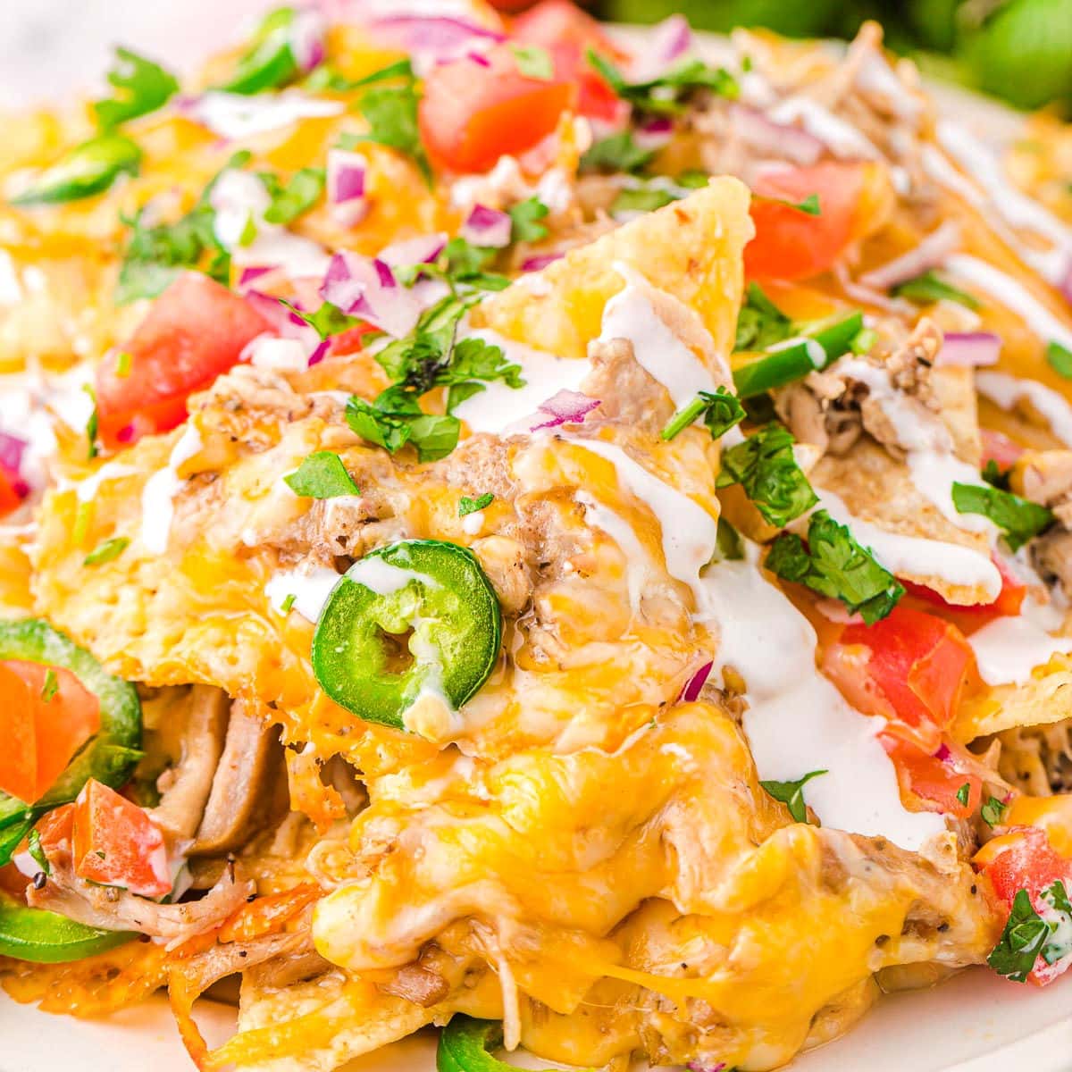 The BEST Pulled Pork Nachos Recipe - Mom On Timeout
