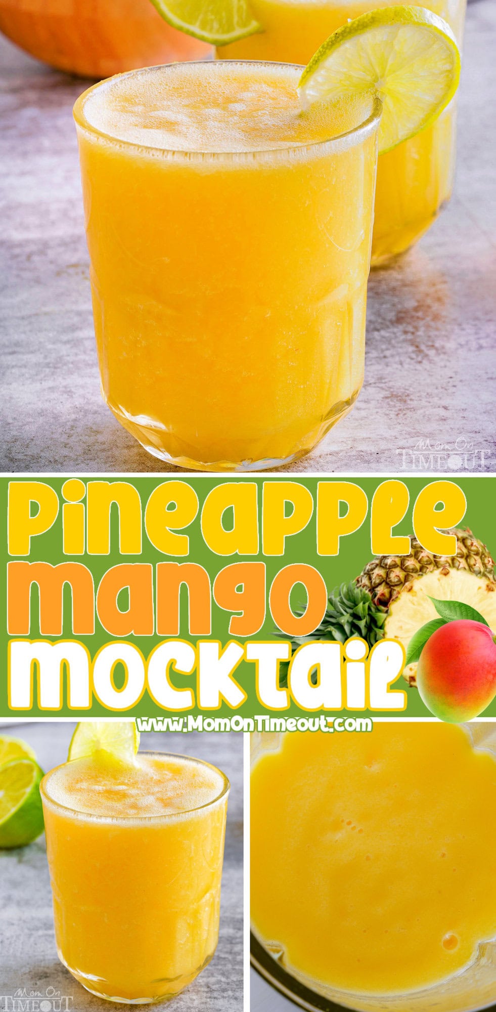 Pineapple Mango Mocktail - Mom On Timeout