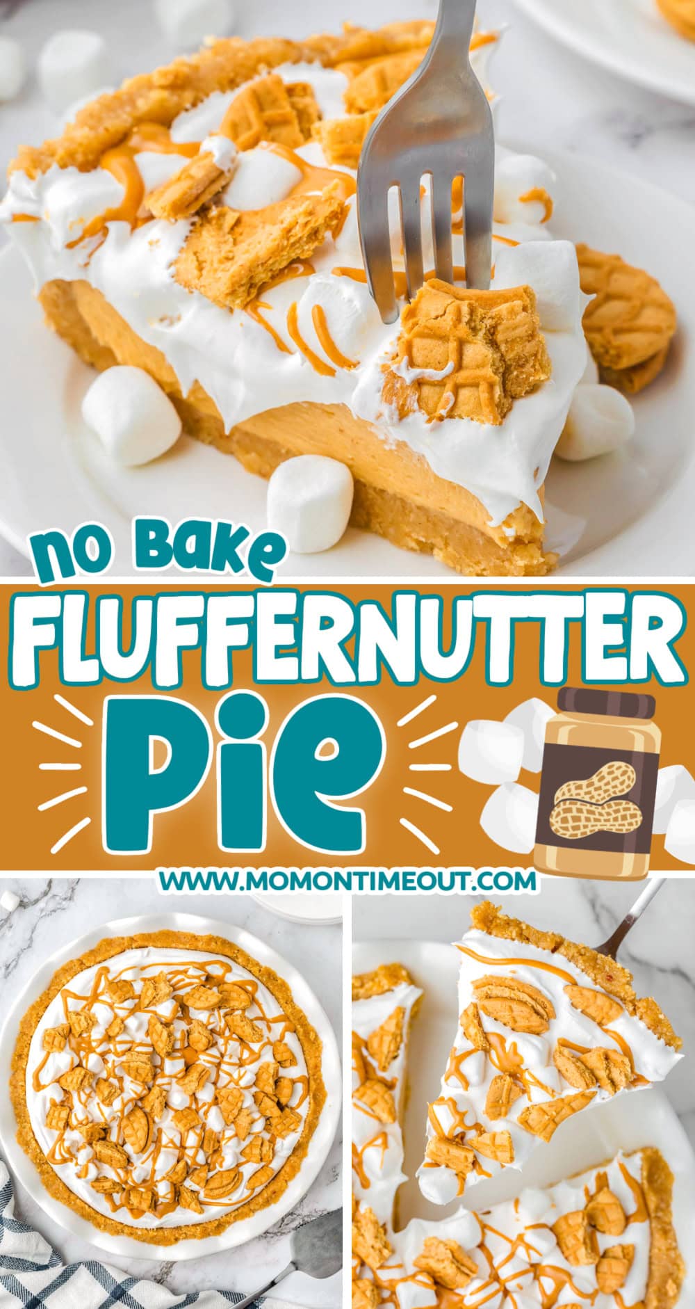 The BEST Fluffernutter Pie Recipe - Mom On Timeout