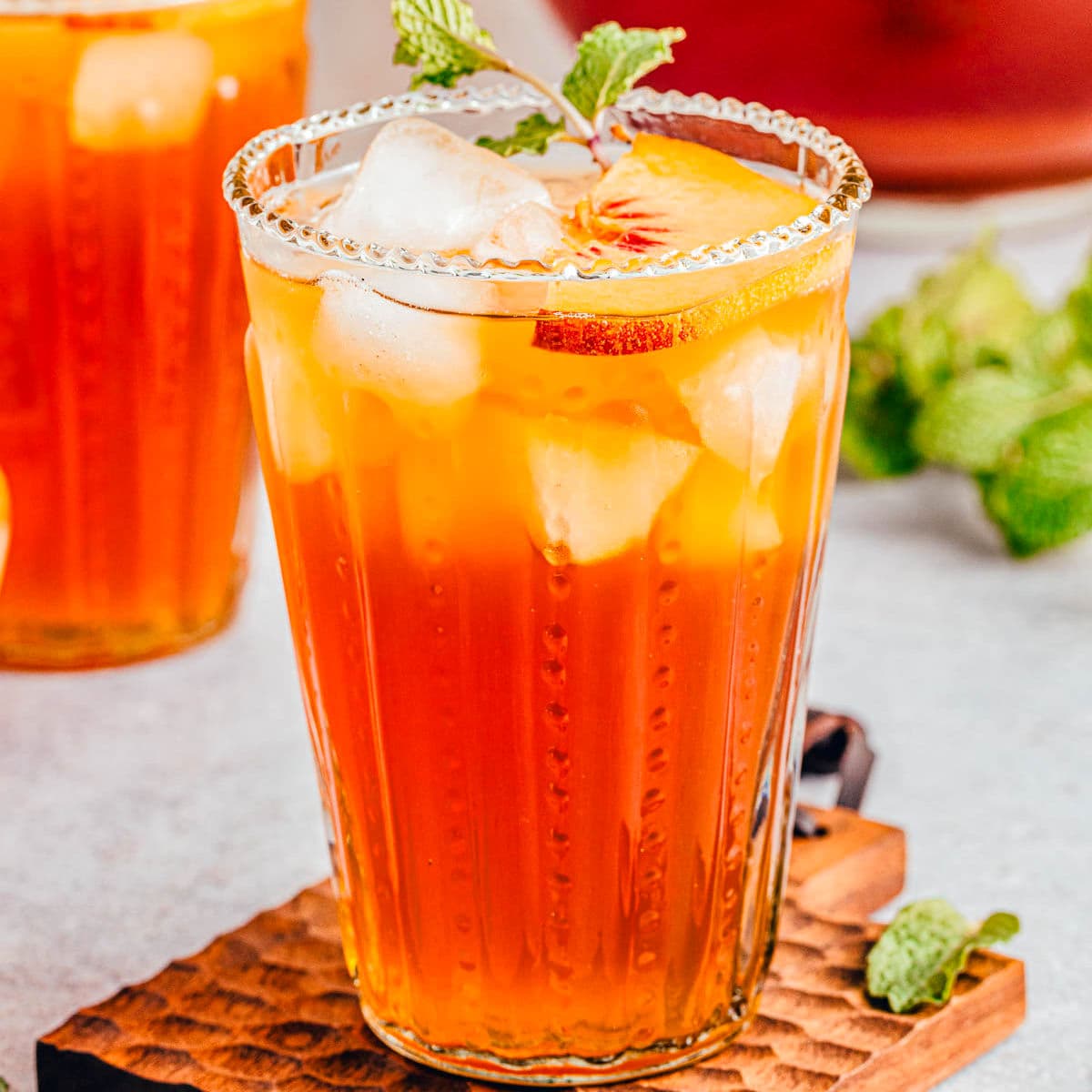 Practically Perfect Peach Iced Tea - Mom On Timeout