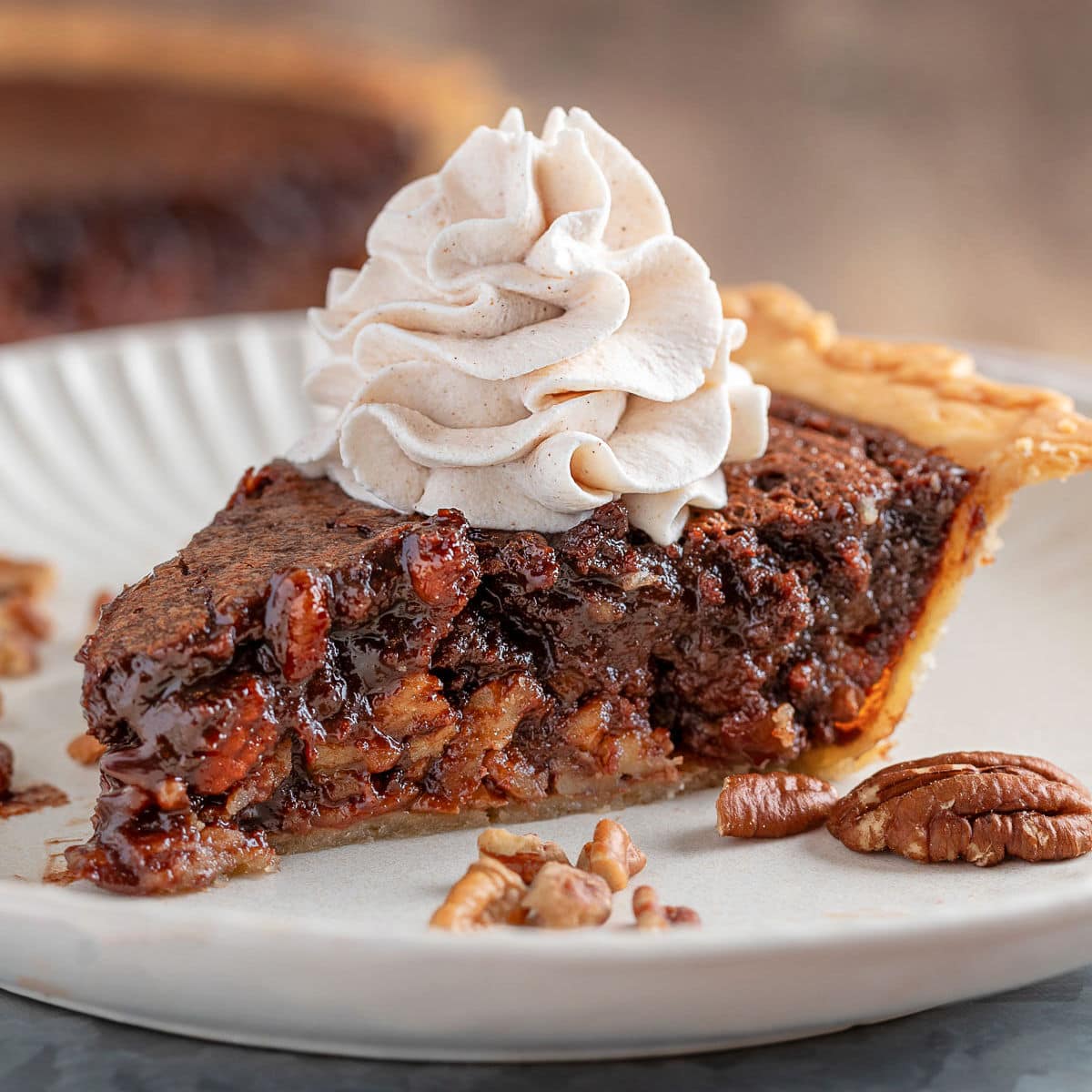 Chocolate Bourbon Pecan Pie - Mom On Timeout