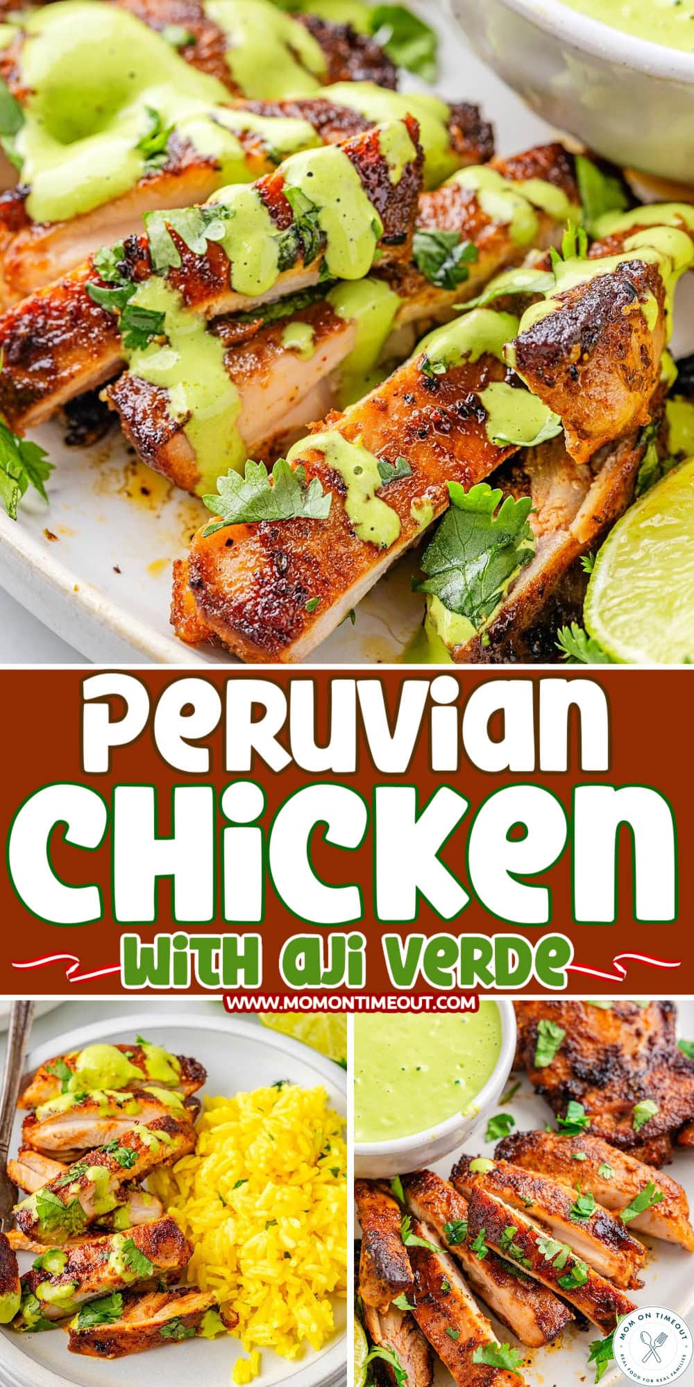 Peruvian Chicken with Aji Verde - Mom On Timeout