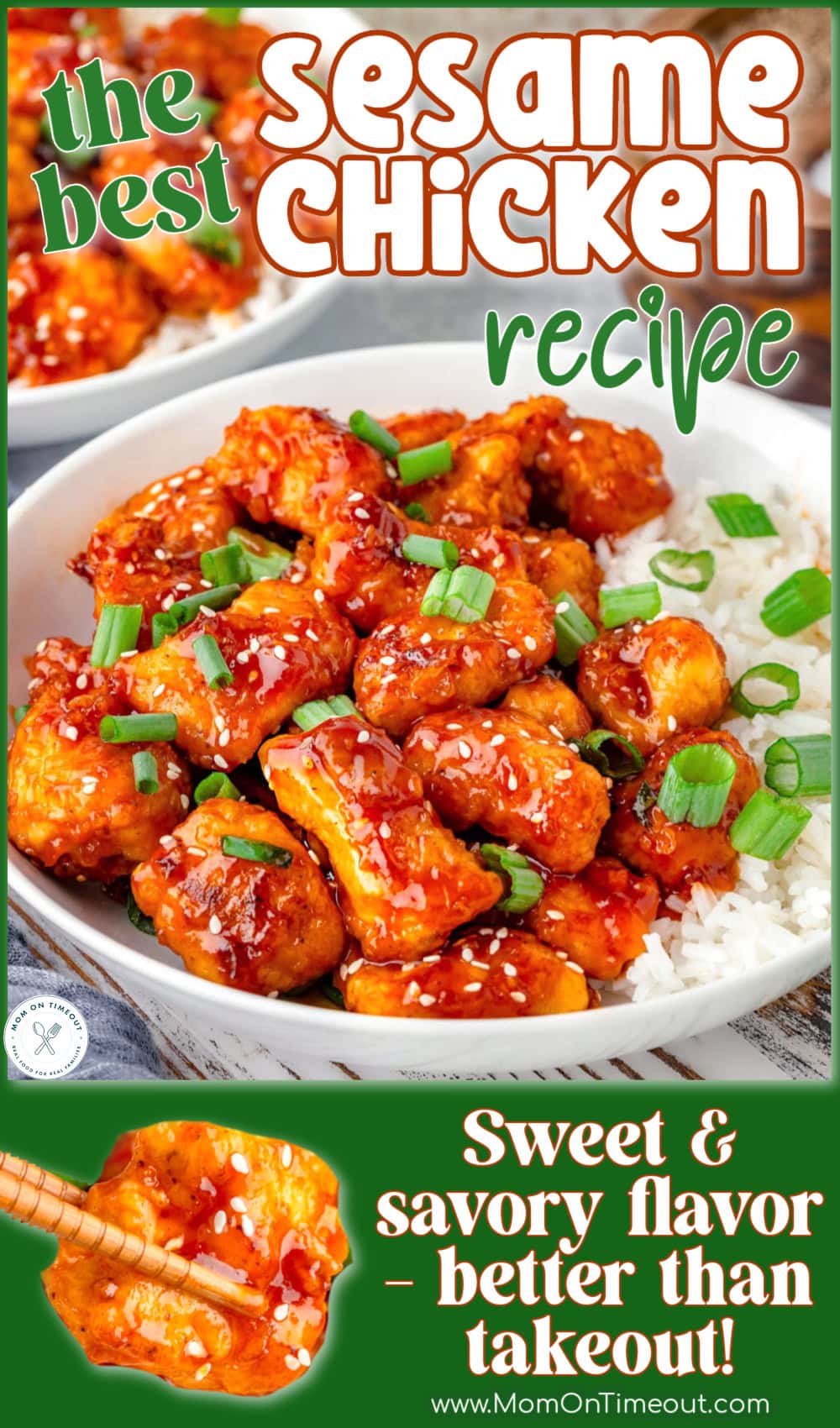 The BEST Sesame Chicken Recipe - Mom On Timeout