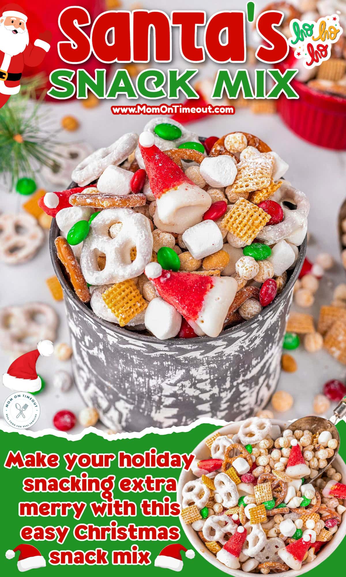 Santa's Christmas Snack Mix 🎅🏻 - Mom On Timeout